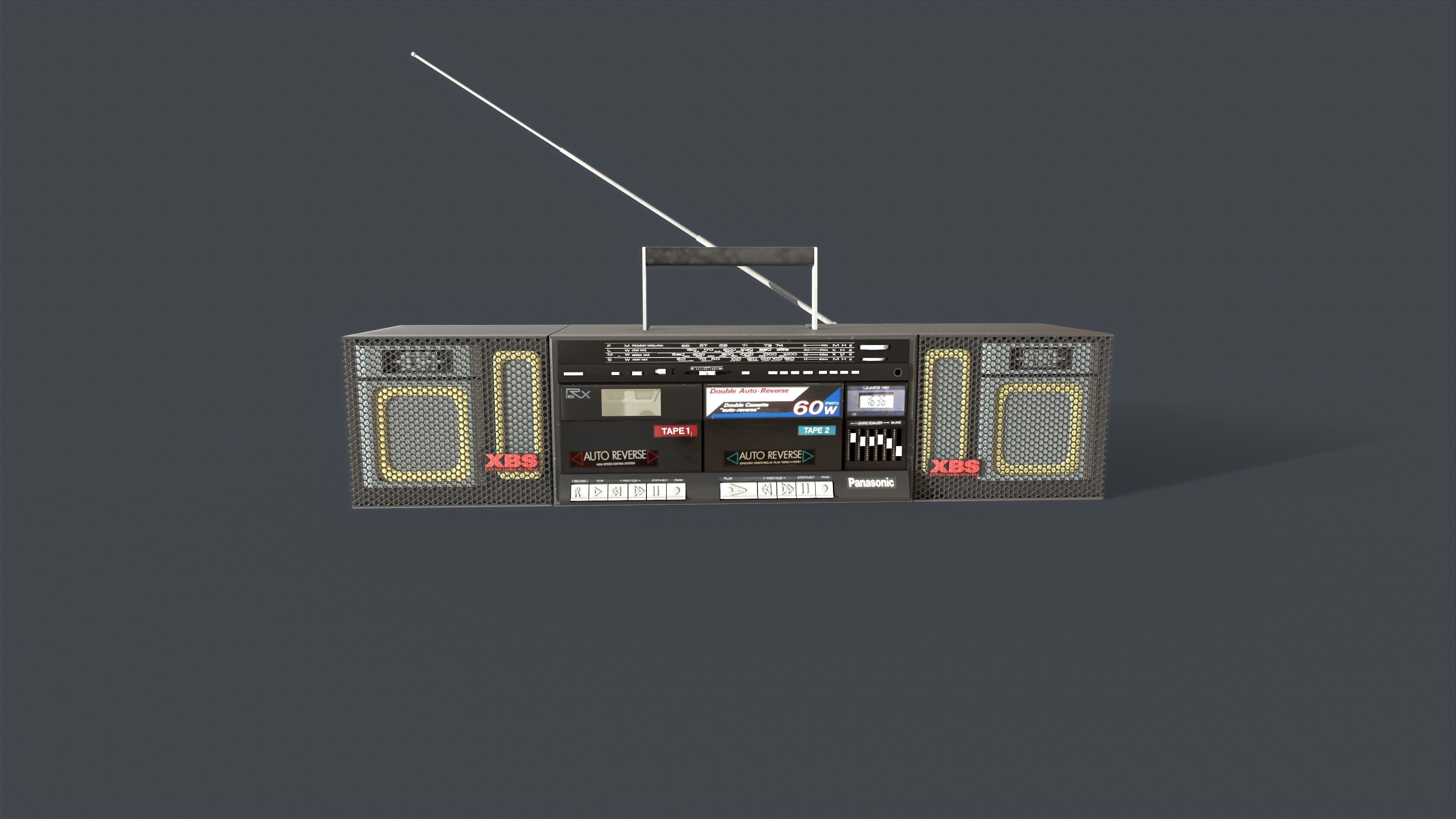 3D model Boombox panasonic rx cw55 VR / AR / low-poly | CGTrader