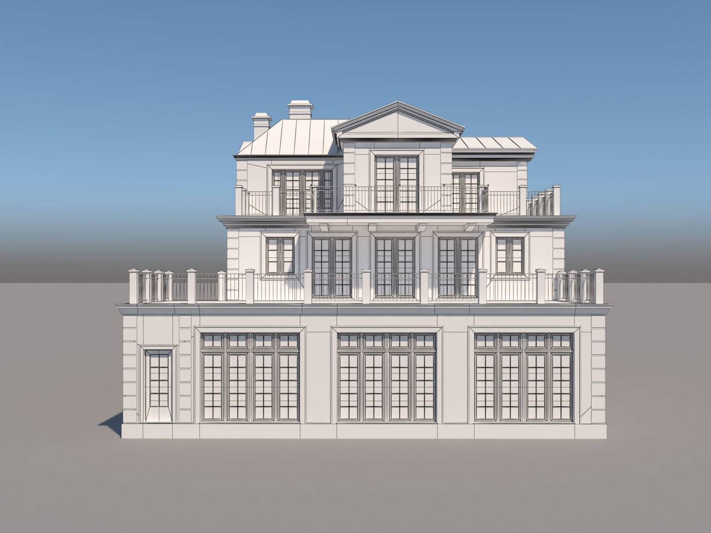 Mansion House 011 3D model | CGTrader