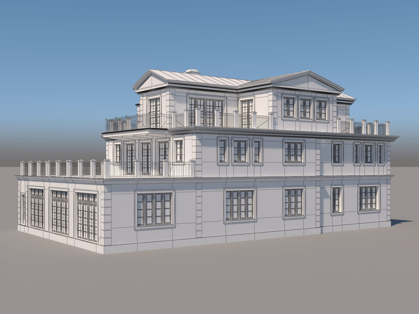 Mansion House 011 3D model | CGTrader