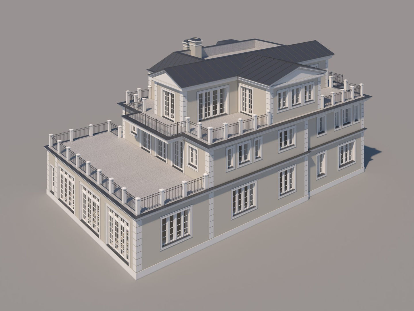 Mansion House 011 3D model | CGTrader
