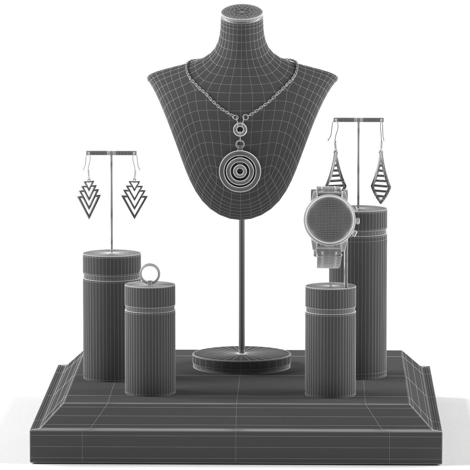 Showcase Custom Jewelry 3D model | CGTrader