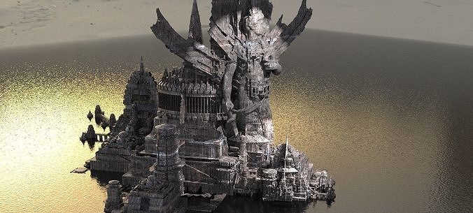 Hyborian Full Wizard City Capital Kit bash 3D model | CGTrader