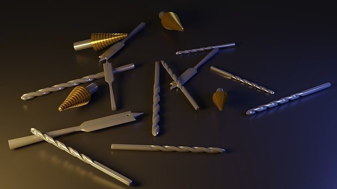 Drill metal tools 3D model | CGTrader