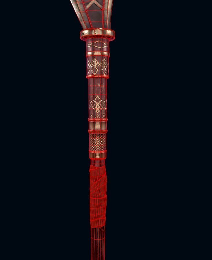 3D model Dwarf glaive VR / AR / low-poly | CGTrader