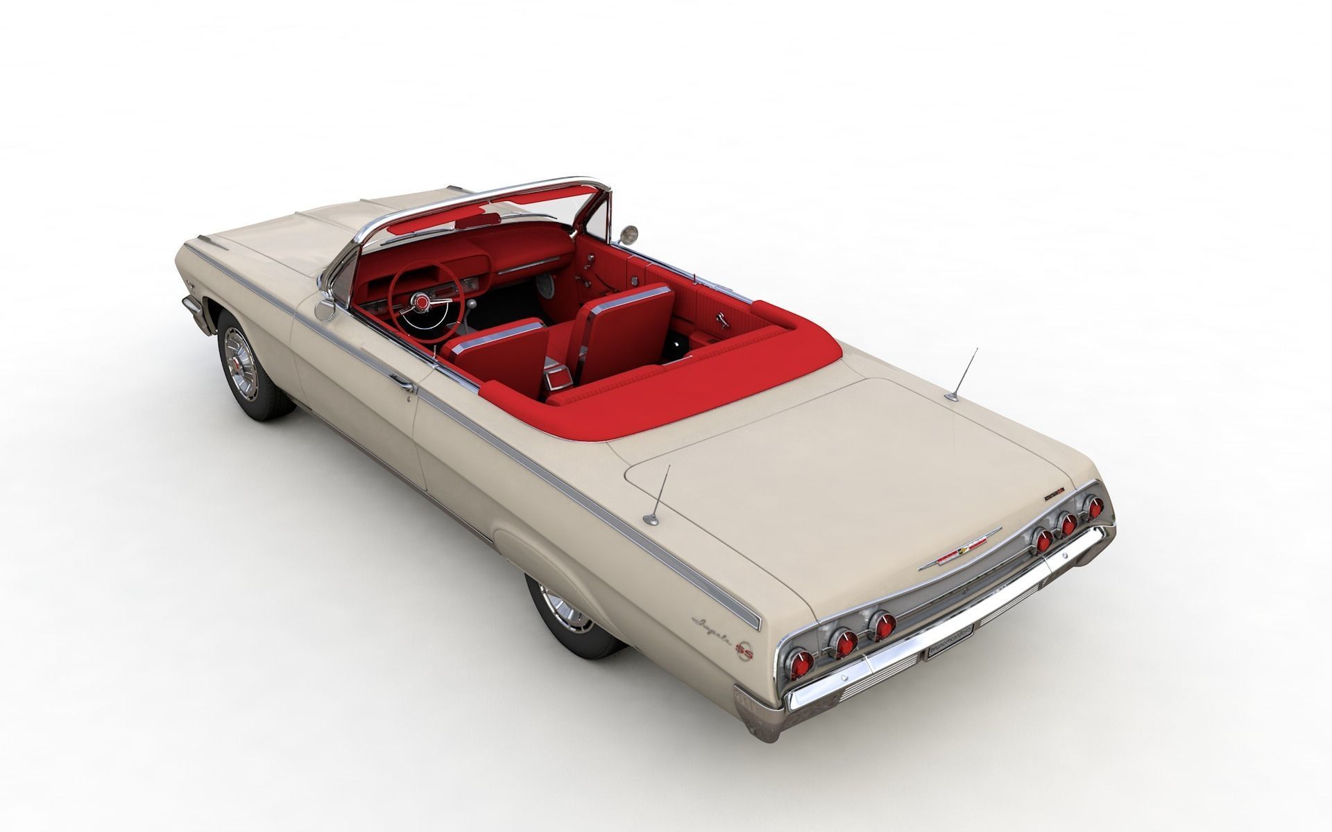 Chevy Impala SS Convertible 1962 3D model | CGTrader