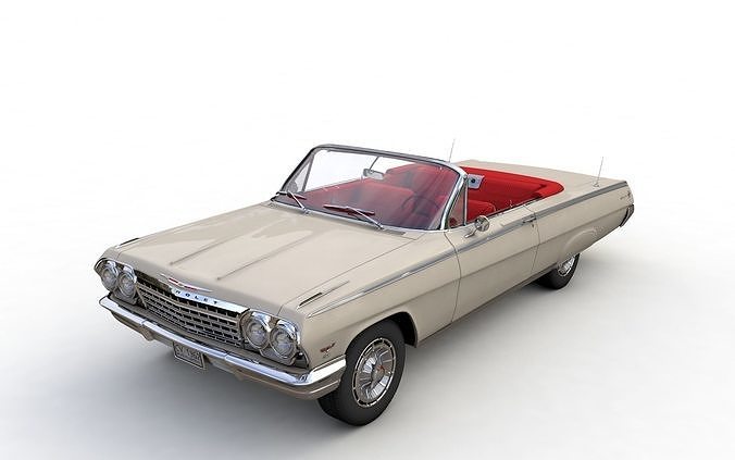 Chevy Impala SS Convertible 1962 3D model | CGTrader