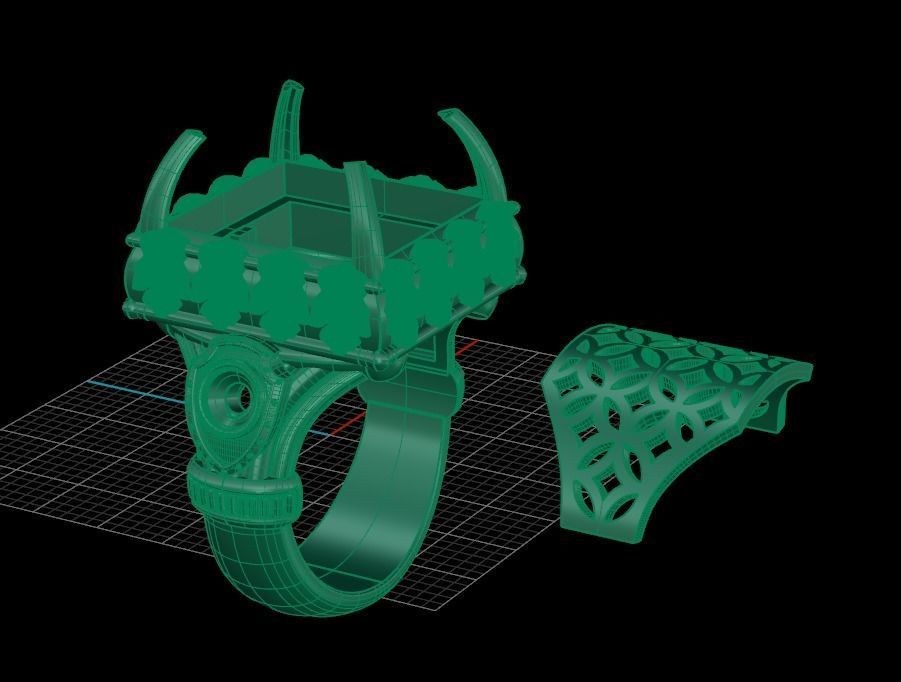 Mens ring STL 3D model 3D printable | CGTrader