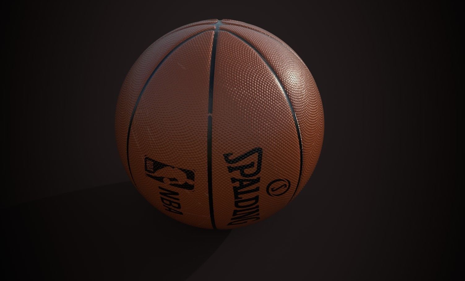 3D Model Collection Basketball Rim and Spalding basketball Low-poly VR ...