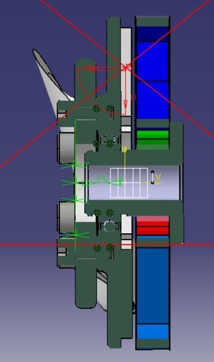 Axial Flux Coreless BLDC Motor 3D model | CGTrader