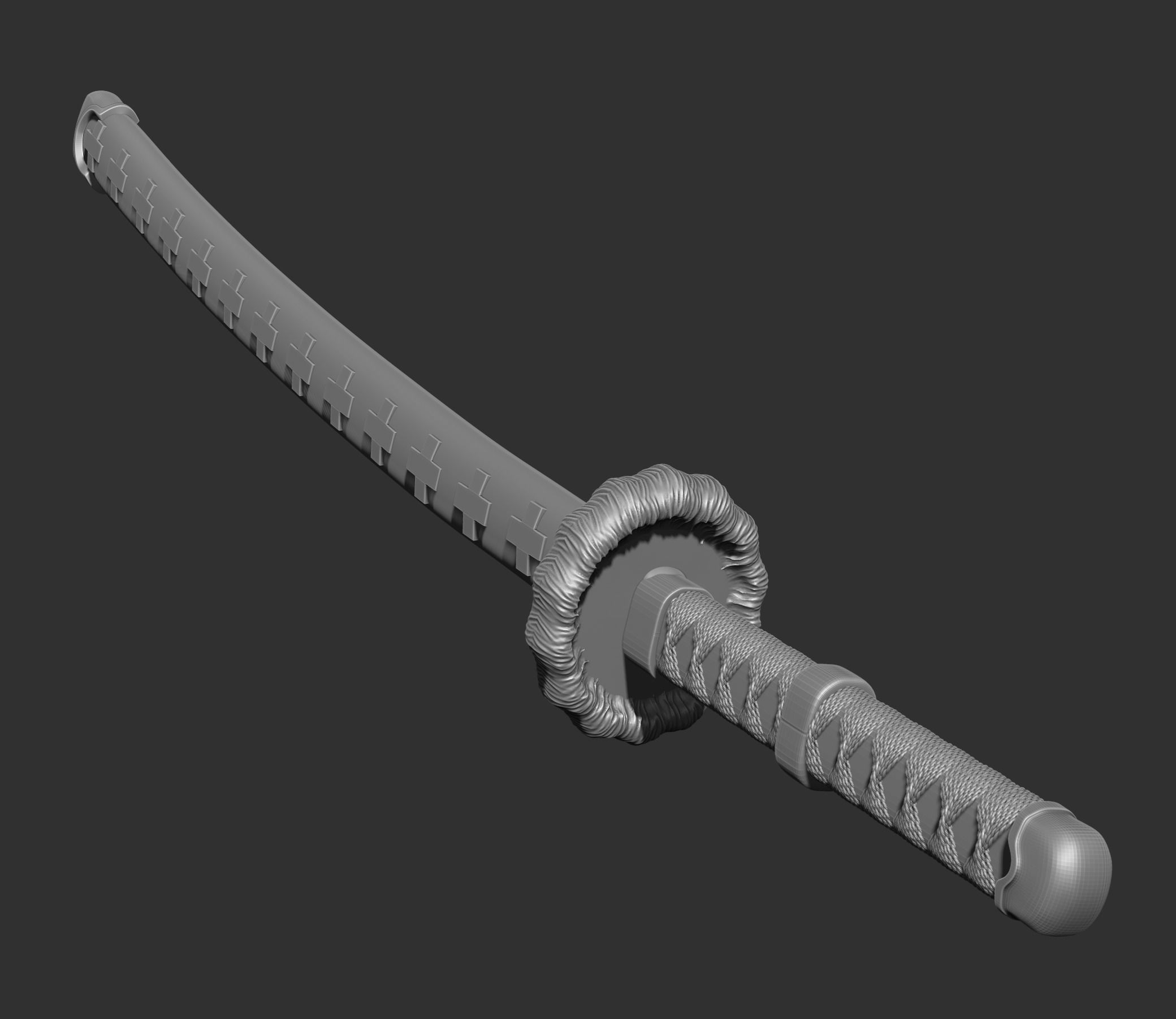 Kikoku Sword Trafalgar Law 3D model 3D printable | CGTrader