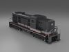 RSD-5 diesel locomotive and a set of rails free VR / AR / low-poly 3D ...