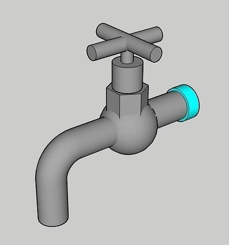 Faucet water 3D model | CGTrader