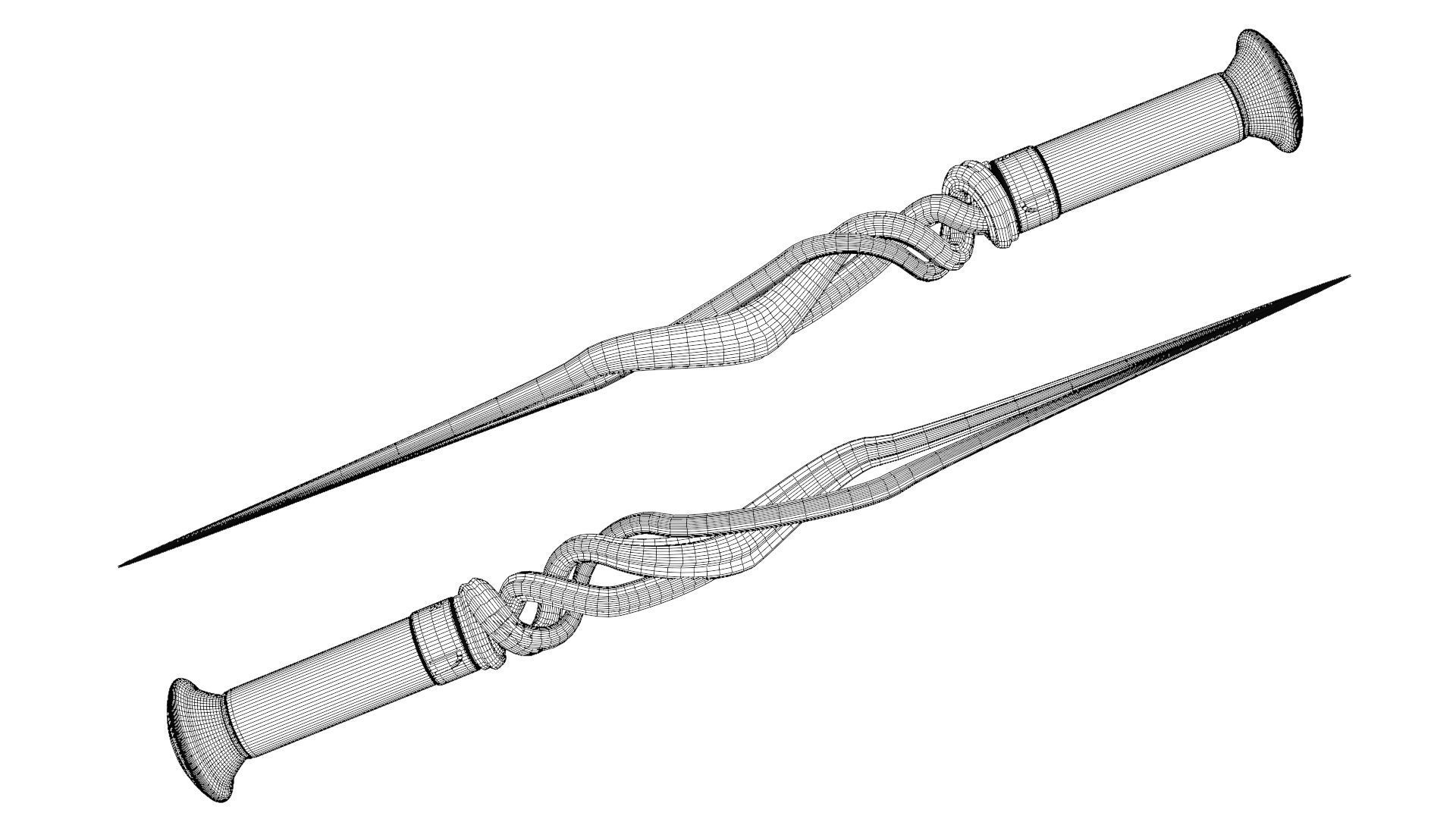 3D model Dumbledores wand lowpoly VR / AR / low-poly | CGTrader