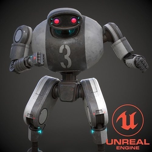 3D model Robot UE4 VR / AR / low-poly | CGTrader