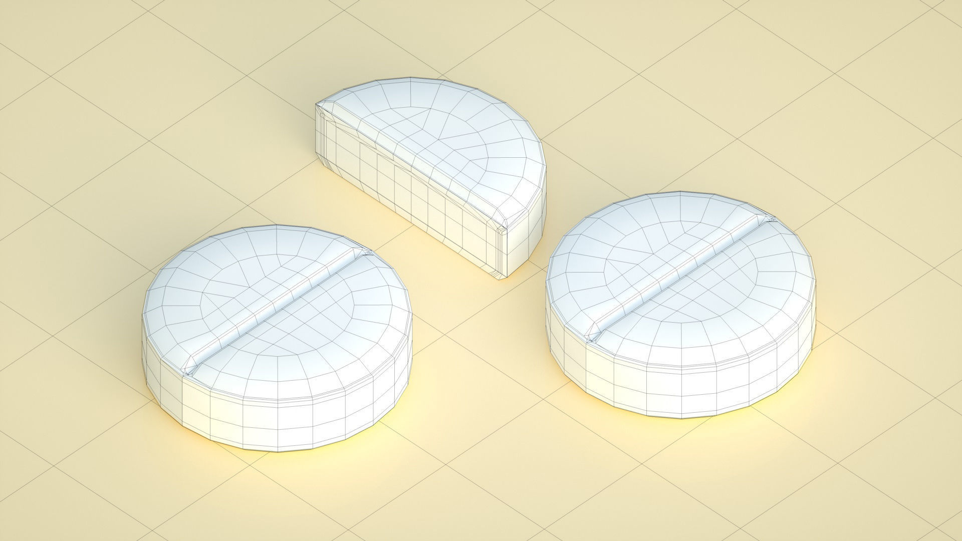 3D model pill particulates VR / AR / low-poly | CGTrader
