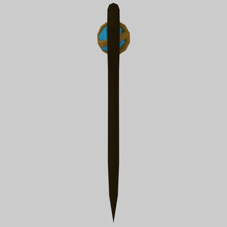 3D model Simple Mage Staff VR / AR / low-poly | CGTrader