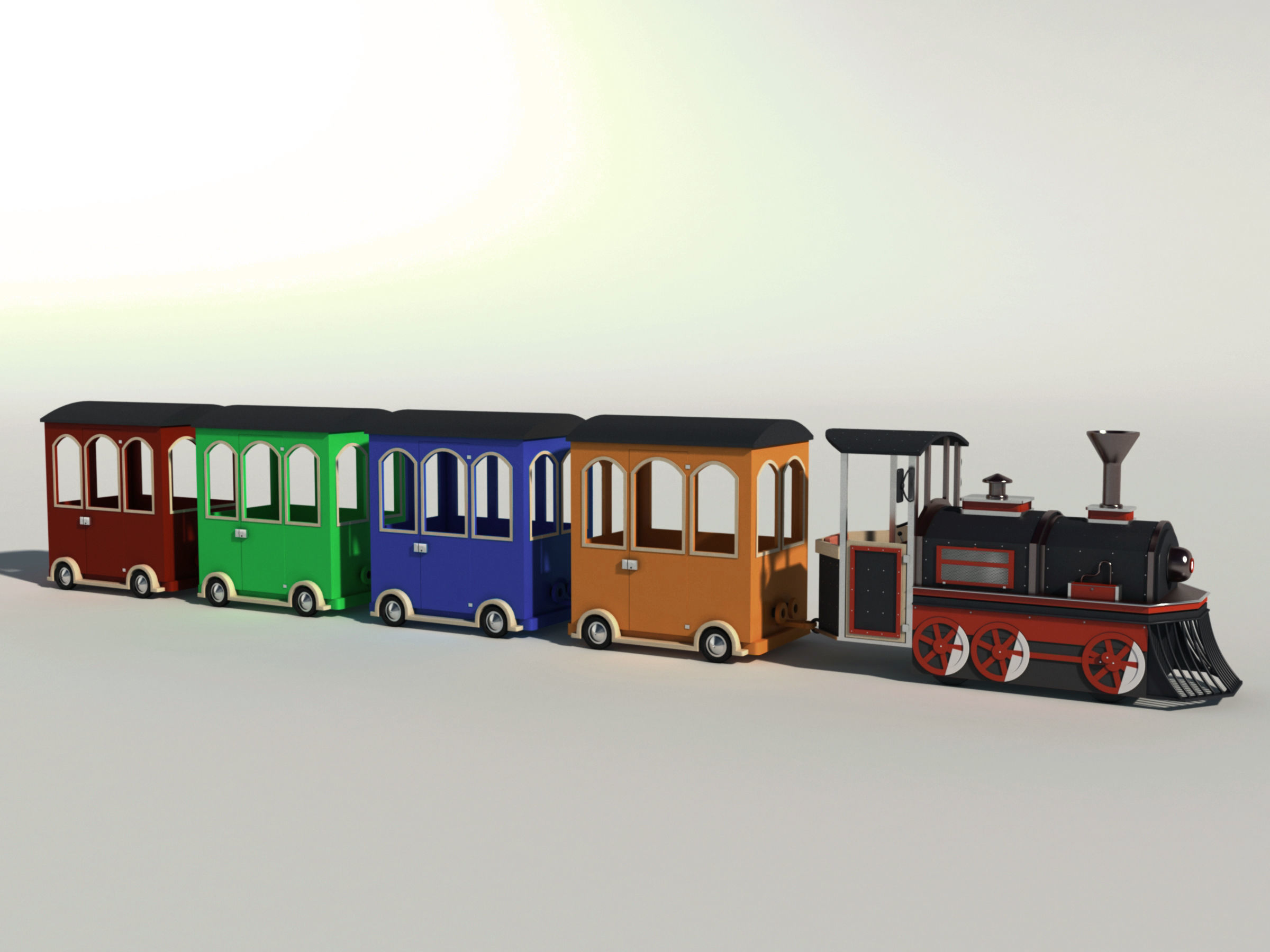 3D model Miniature Train VR / AR / low-poly | CGTrader