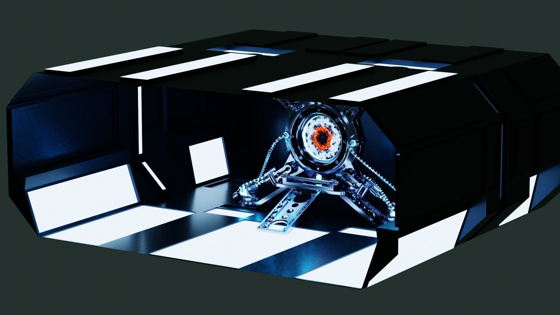 Sci-fi Portal 3D model animated | CGTrader