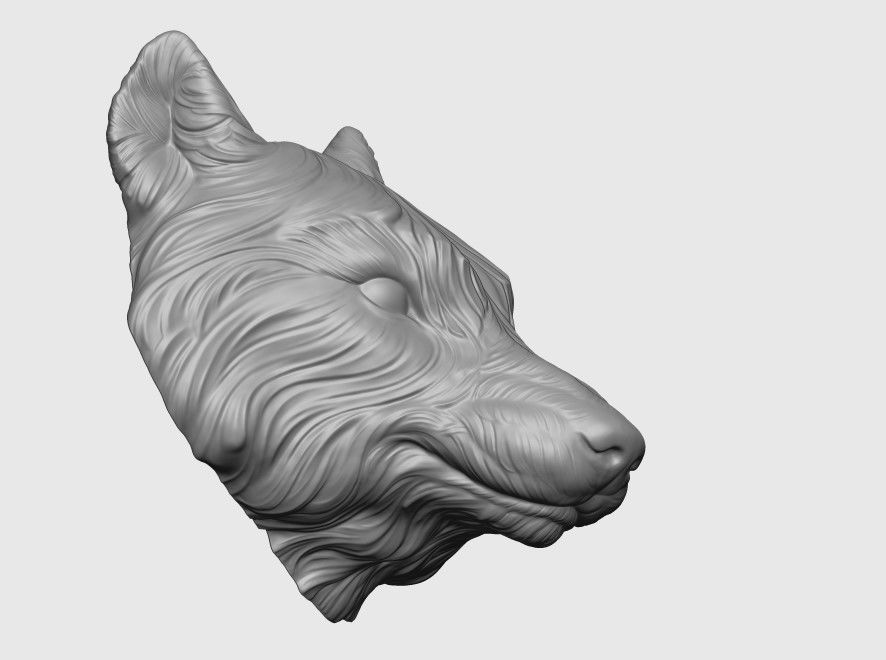 Wolf Doorhandle 2021 Head Woolf model to print Part 01 3D model 3D ...