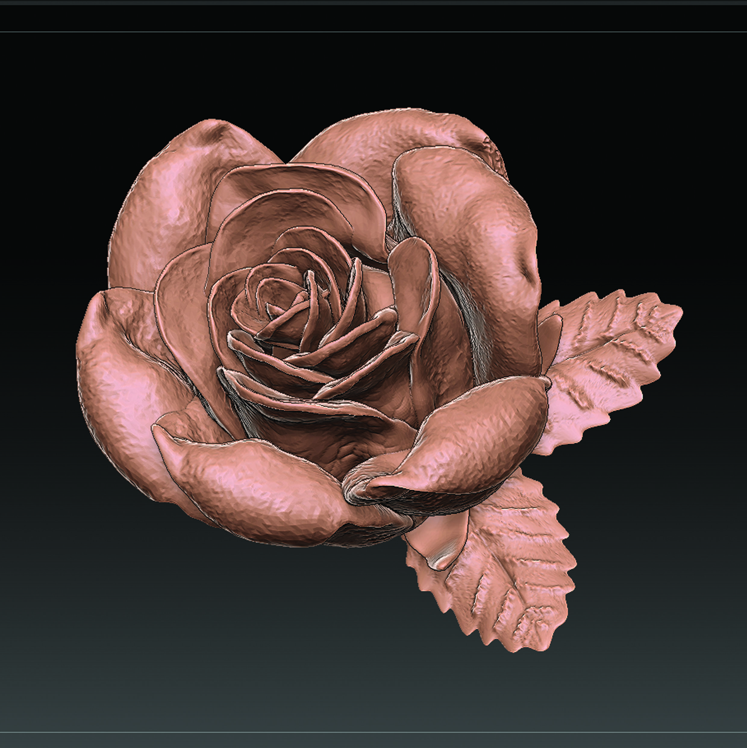 Rose Flower 3D model 3D printable | CGTrader
