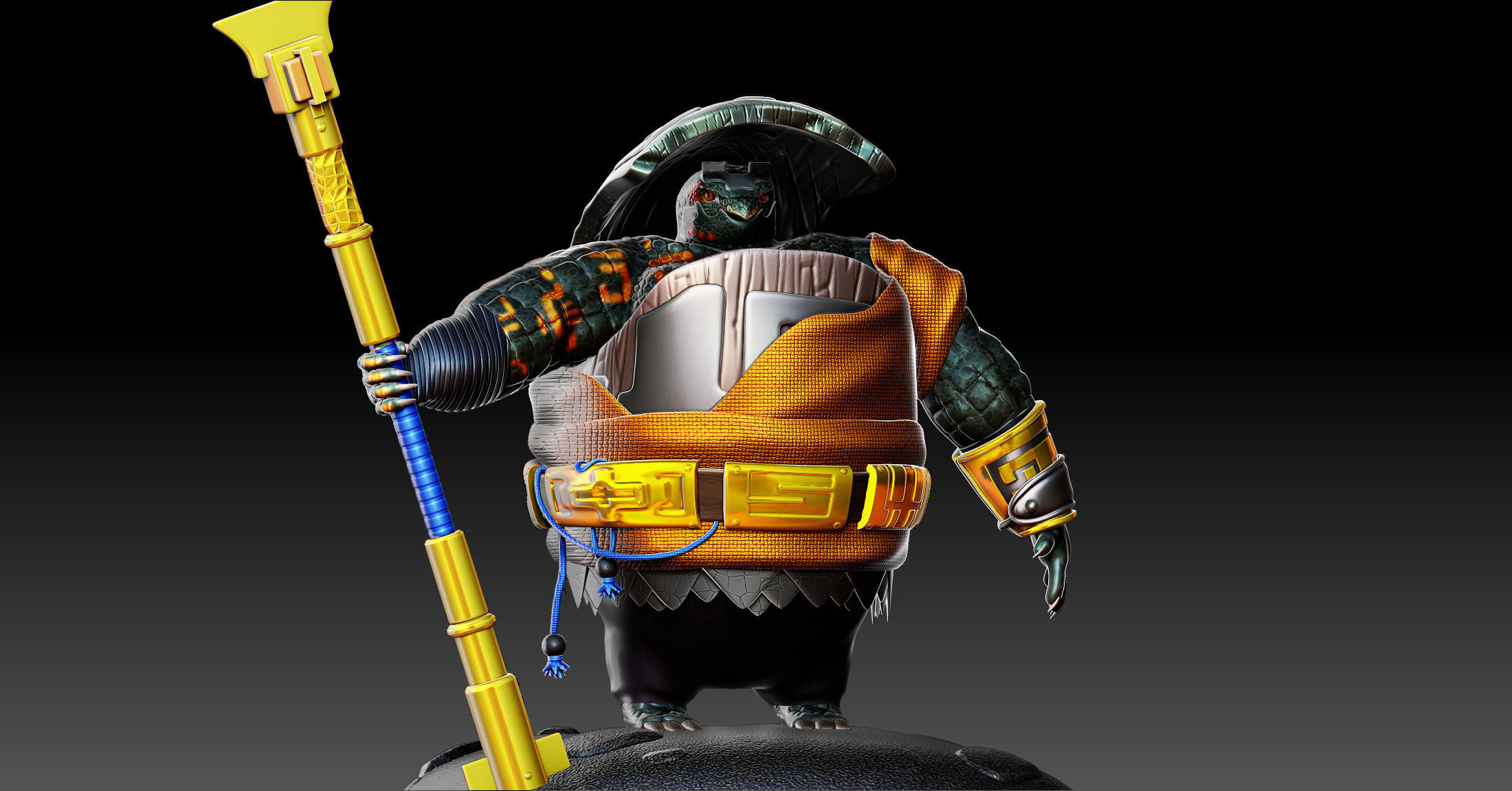 Turtle Mage 3D model | CGTrader