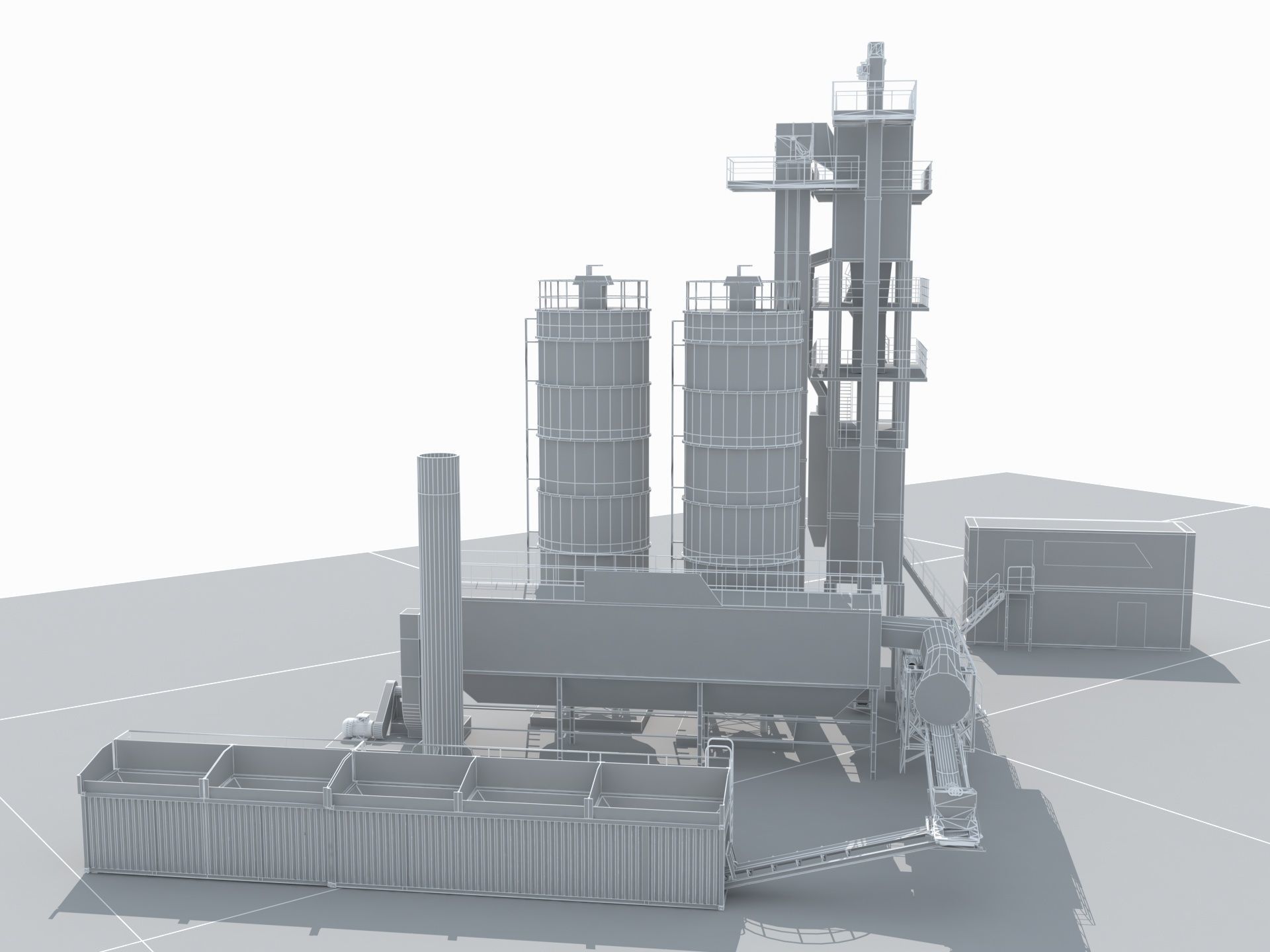 Concrete Batching Plant 3D model | CGTrader