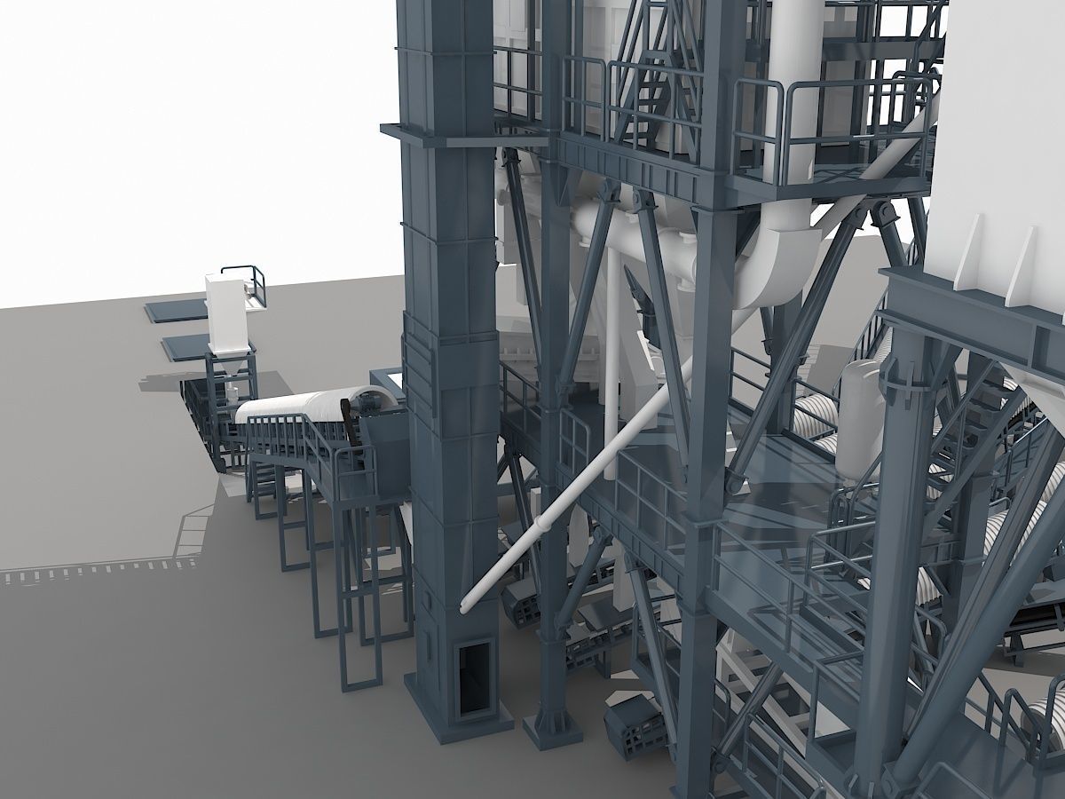 Asphalt Mixing Plant 3D model | CGTrader