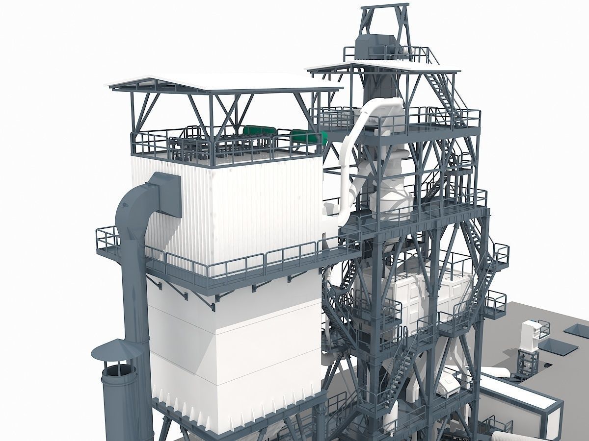 Asphalt Mixing Plant 3D model | CGTrader