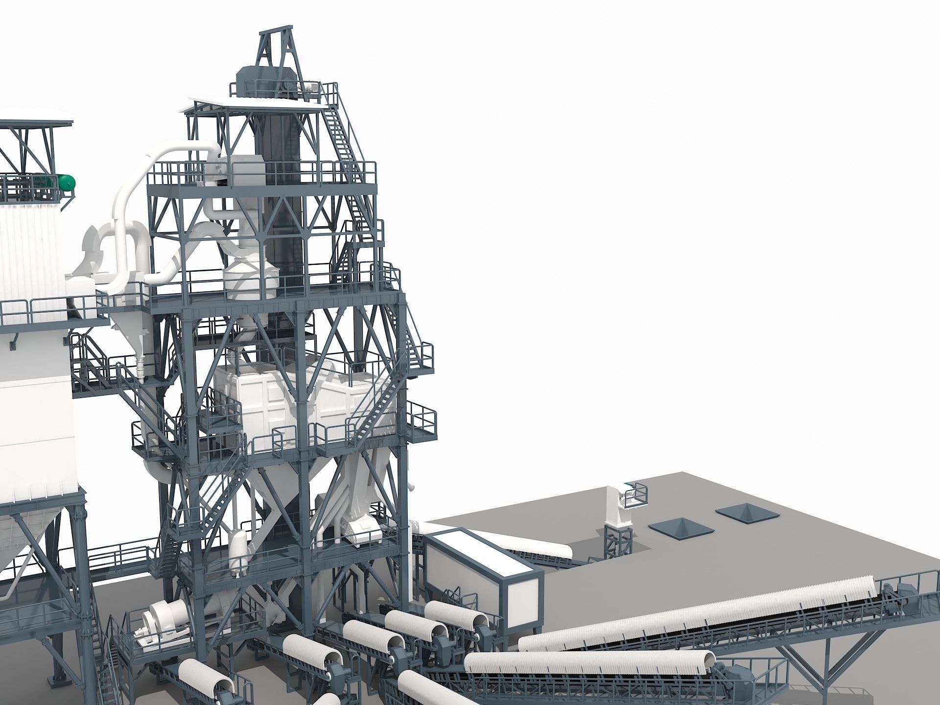 Asphalt Mixing Plant 3D model | CGTrader