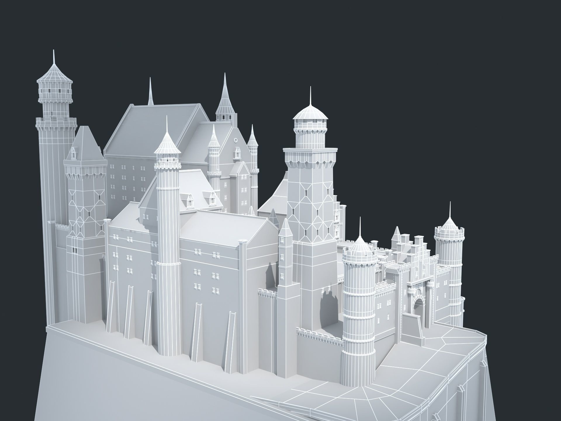 Neuschwanstein castle 3D model | CGTrader