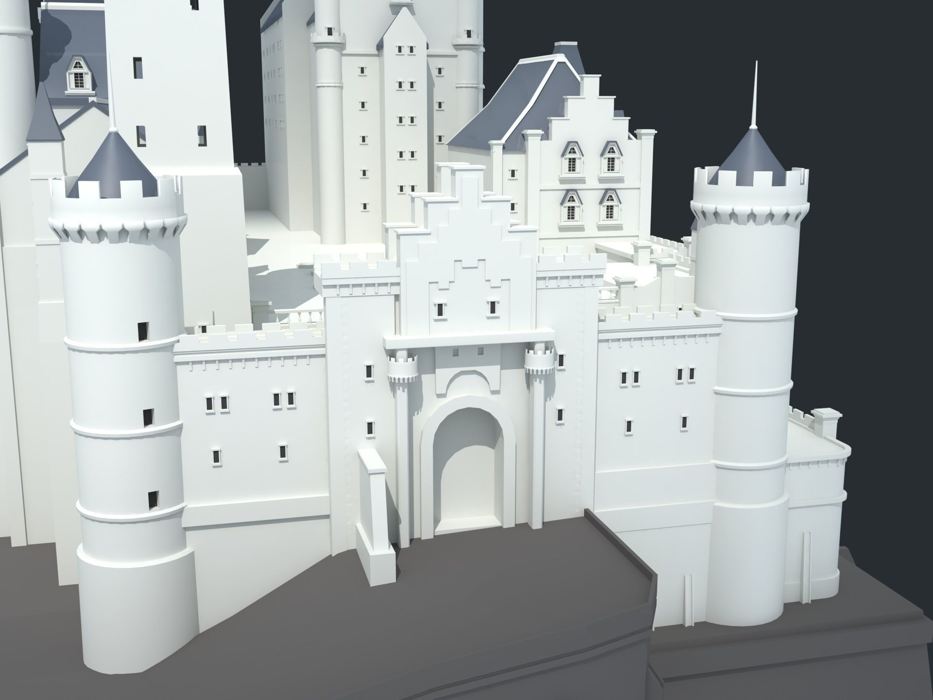 Neuschwanstein castle 3D model | CGTrader