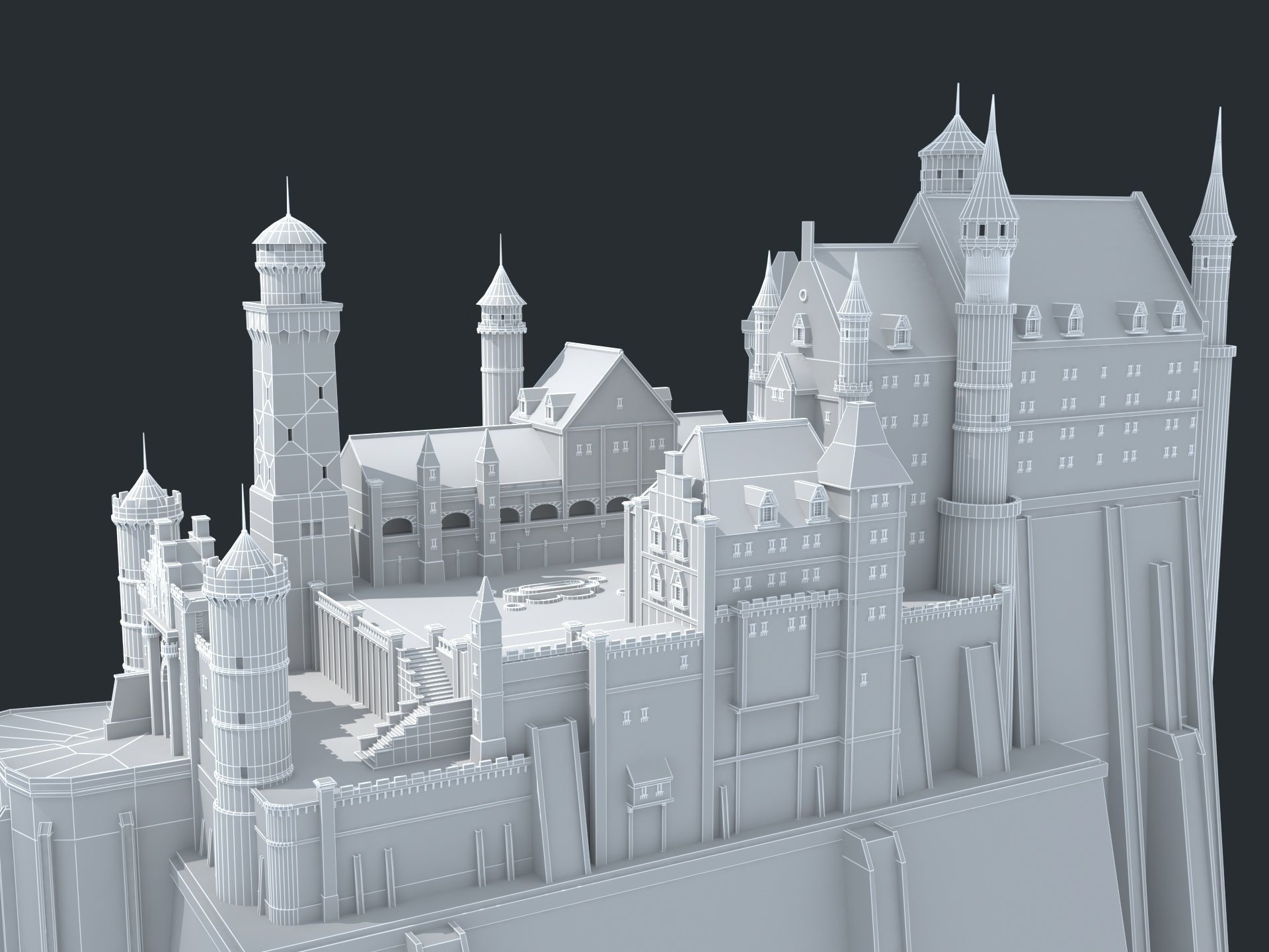 Neuschwanstein castle 3D model | CGTrader