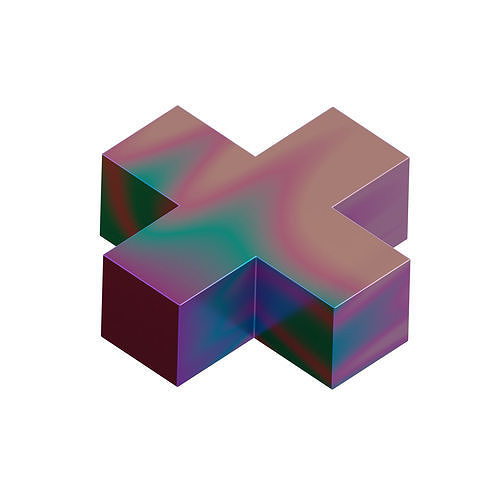 3D model Plus Geometric Shape VR / AR / low-poly | CGTrader