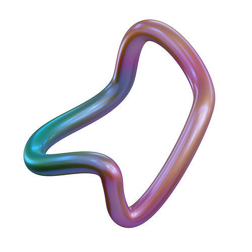 3D model Squiggly Line Geometric Shape VR / AR / low-poly | CGTrader
