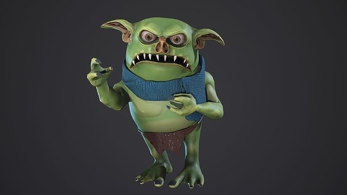 3D model Scary Goblin VR / AR / low-poly | CGTrader