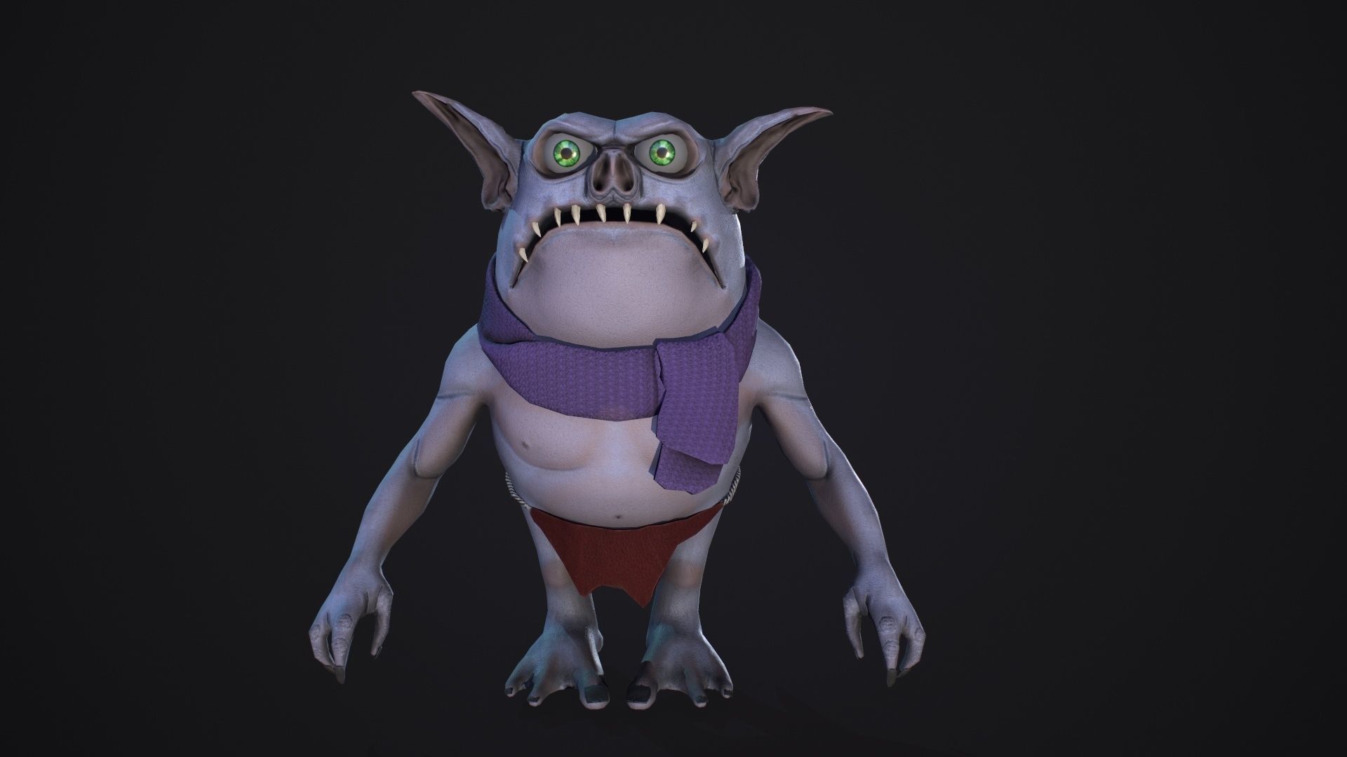 3D model Scary Goblin VR / AR / low-poly | CGTrader