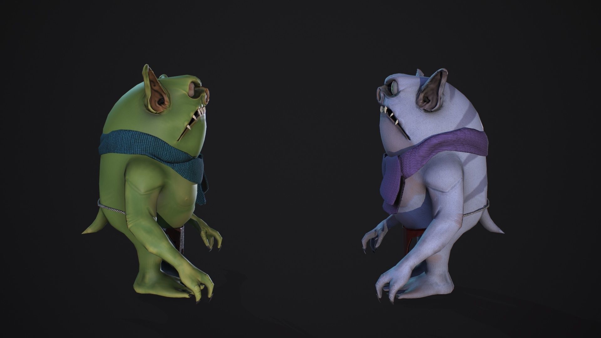 3D model Scary Goblin VR / AR / low-poly | CGTrader