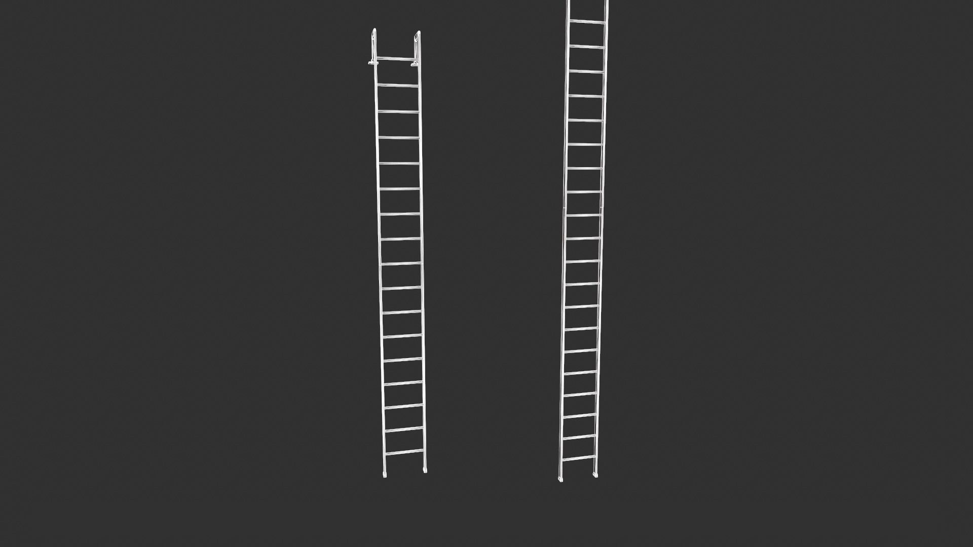 3D model Ladder Set two ladders VR / AR / low-poly | CGTrader