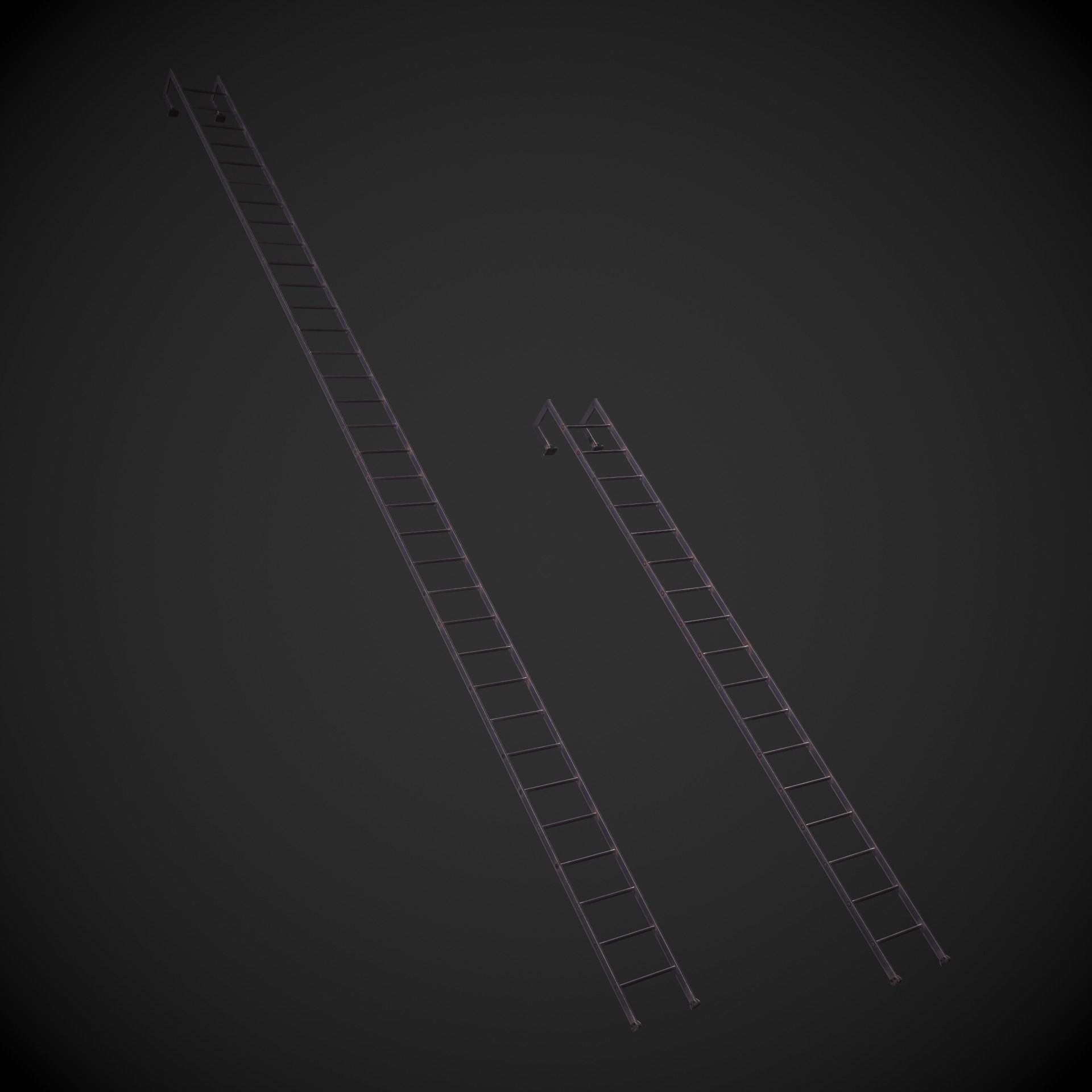 3D model Ladder Set two ladders VR / AR / low-poly | CGTrader