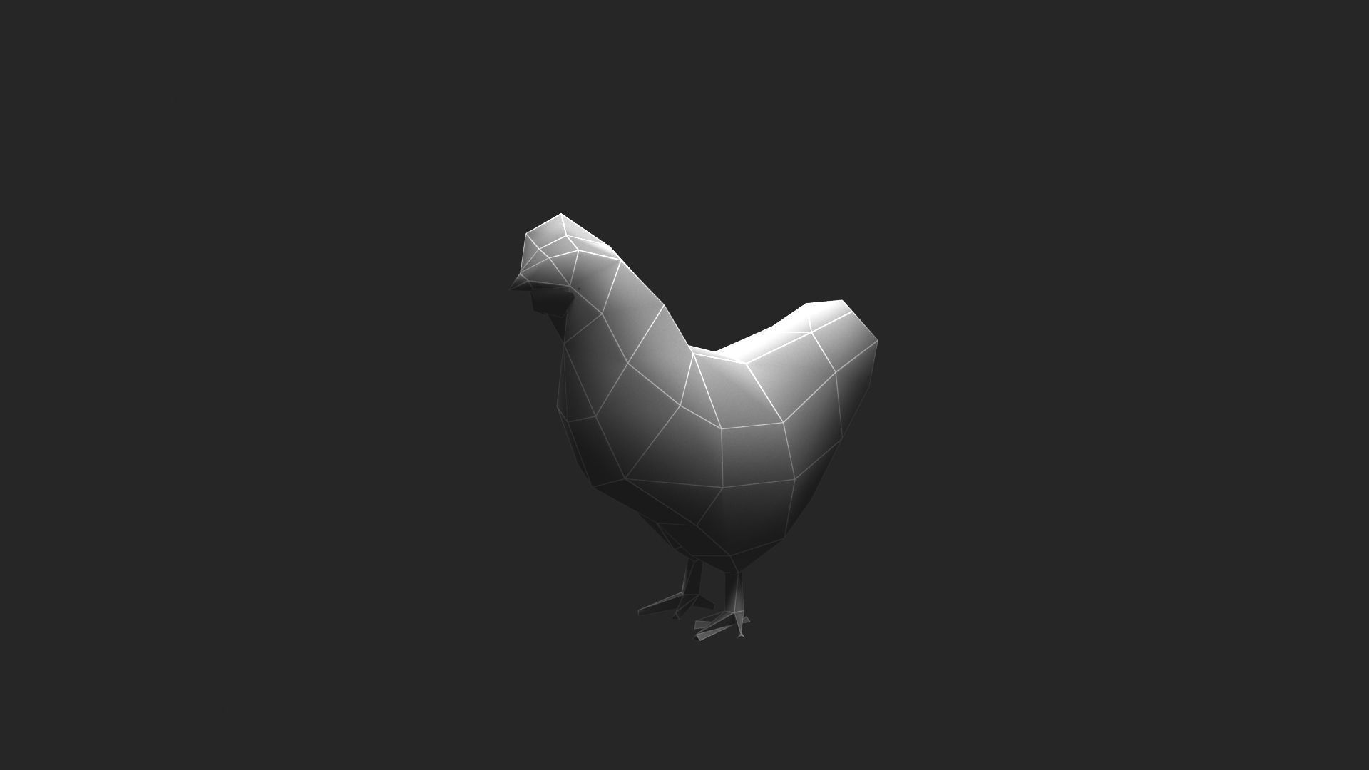 3D model low-poly animated chicken VR / AR / low-poly | CGTrader