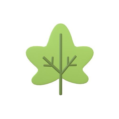 3D model Cartoon Leaf v2 001 VR / AR / low-poly | CGTrader