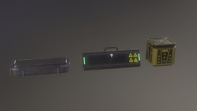 Sci-Fi crates free VR / AR / low-poly 3D model | CGTrader