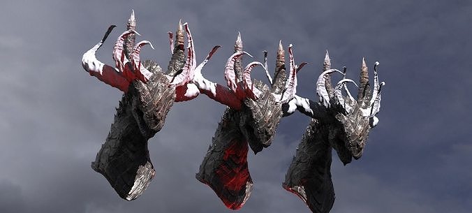 Reptilian Archon Head 1 3D model | CGTrader