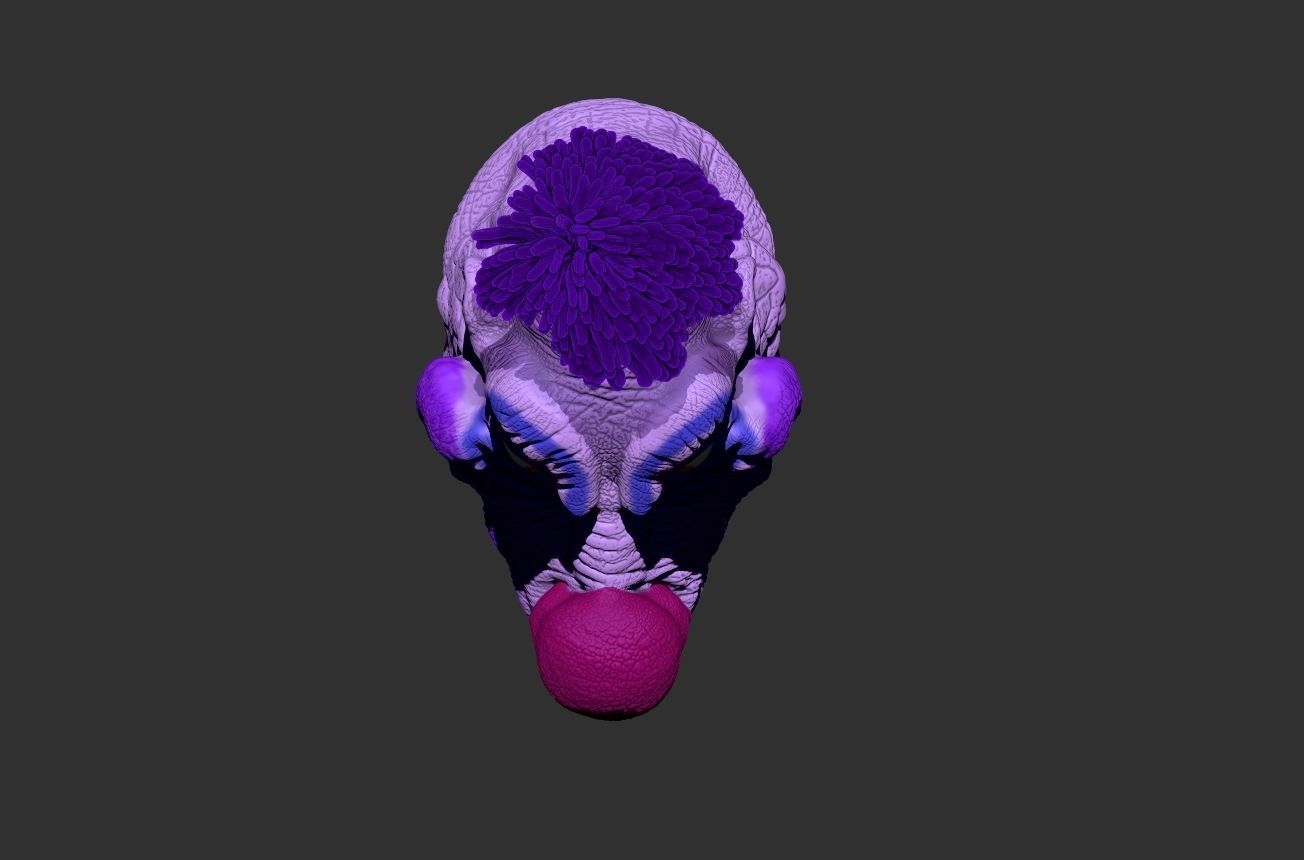 killer clown mask 3D model 3D printable | CGTrader