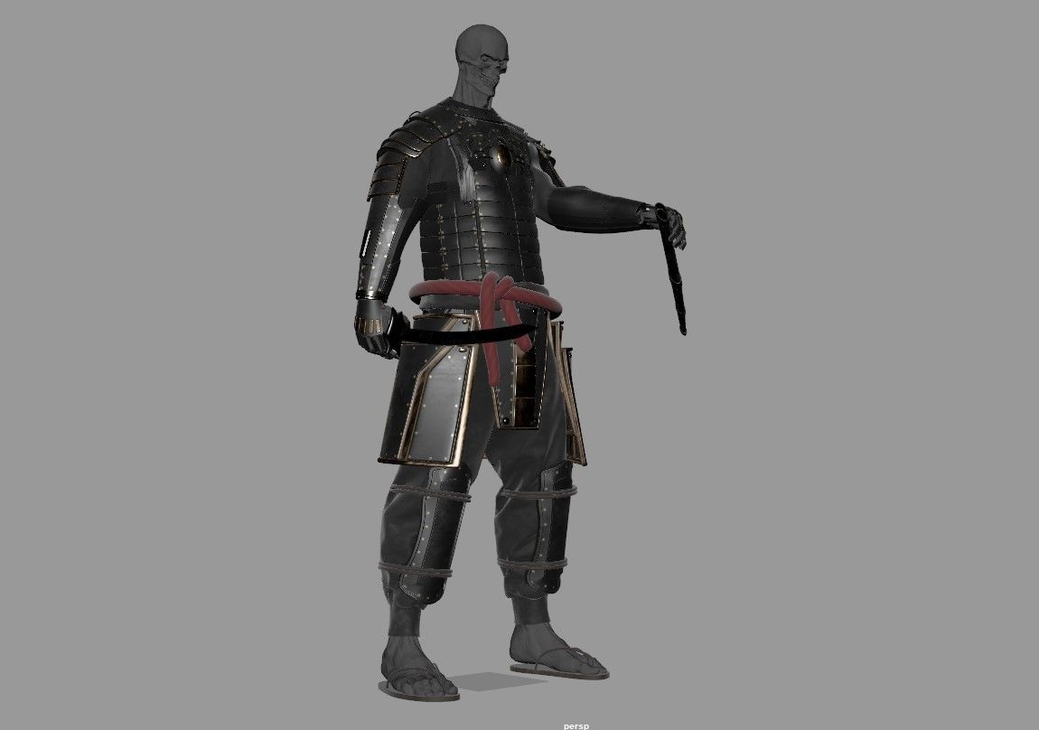 Samurai Cloth 3D model | CGTrader