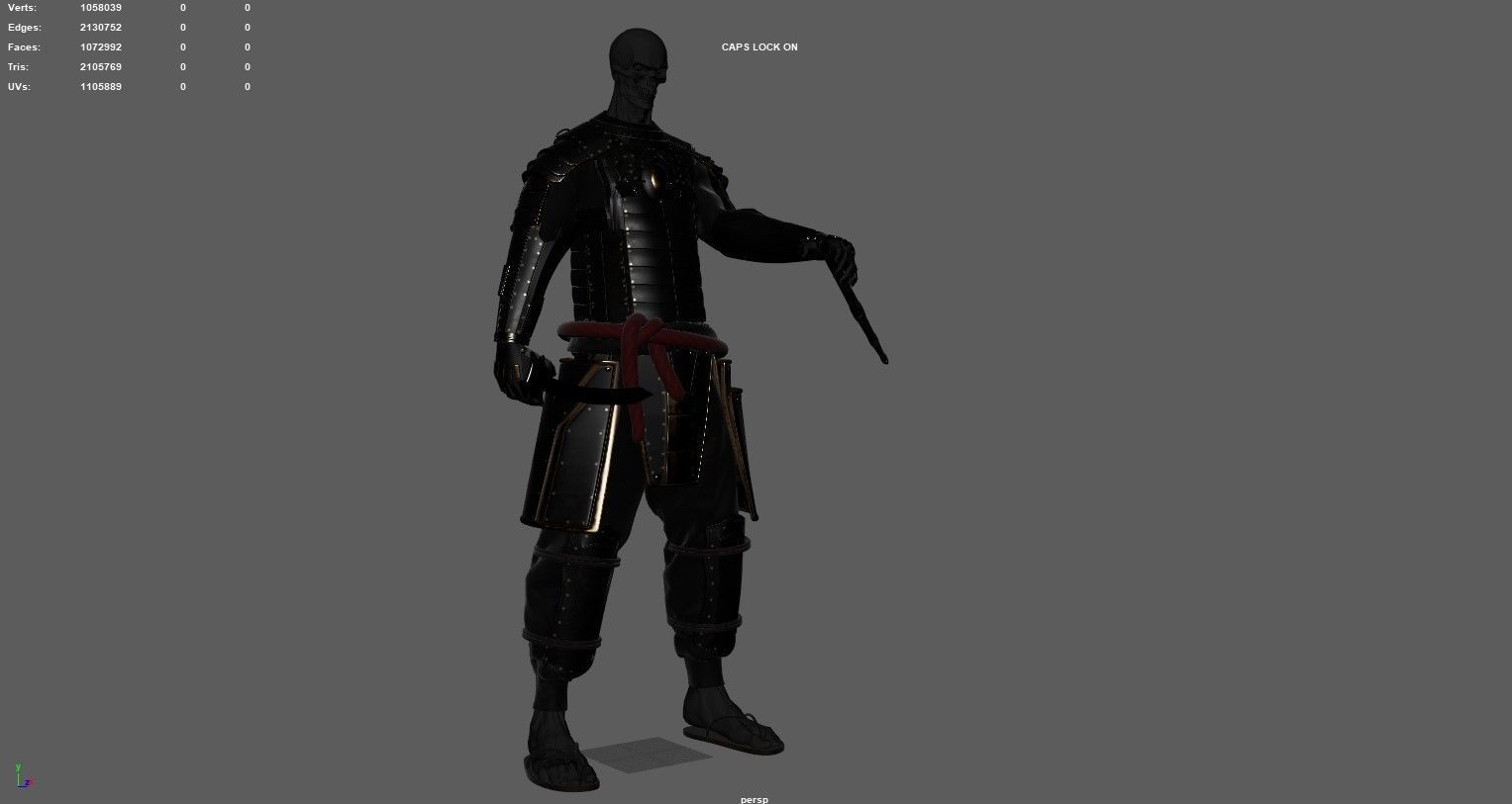 Samurai Cloth 3D model | CGTrader