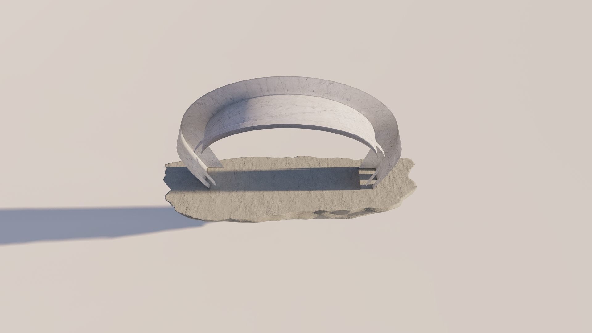 3D model Portal Arch on Floating Island VR / AR / low-poly | CGTrader