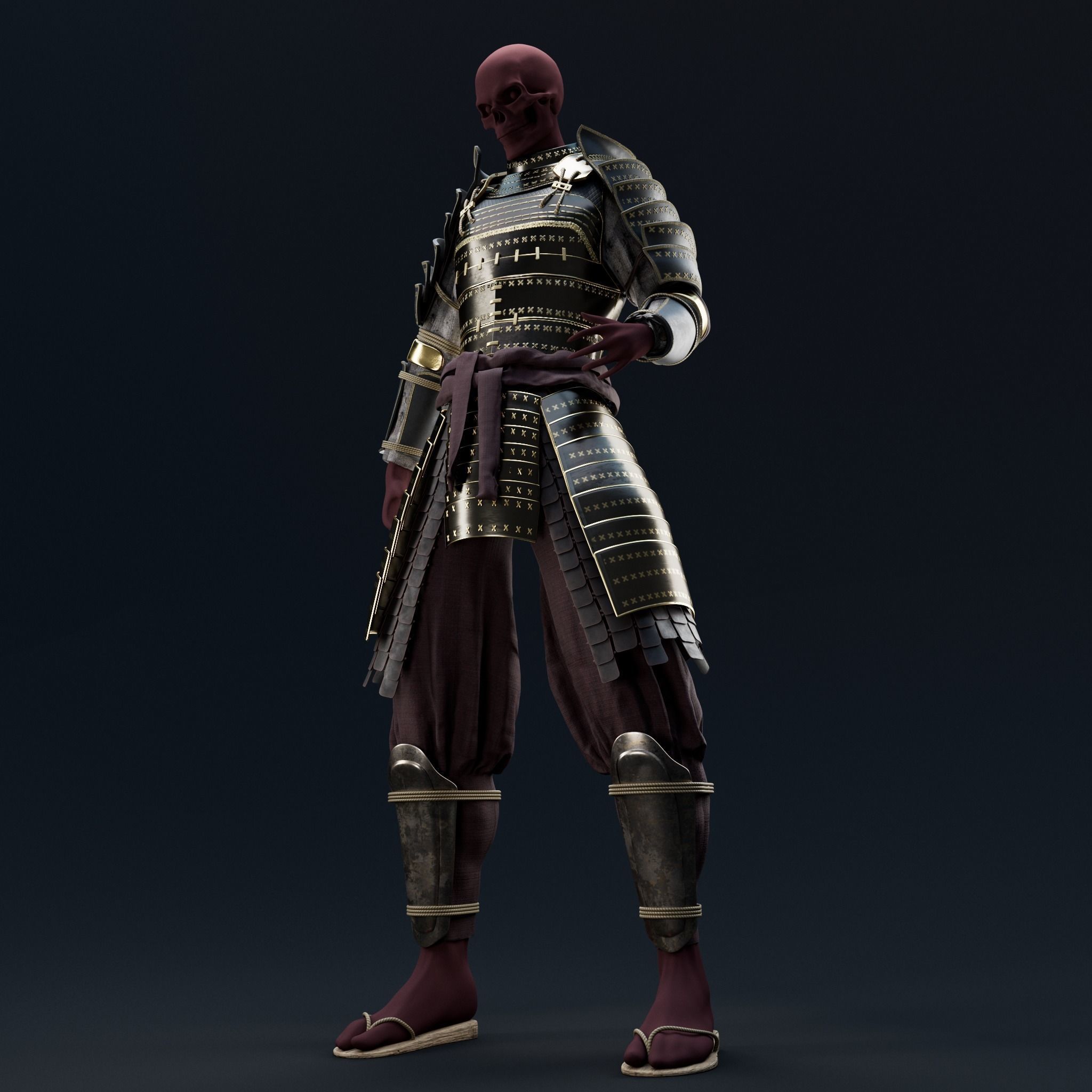 Samurai Cloth 3D model | CGTrader