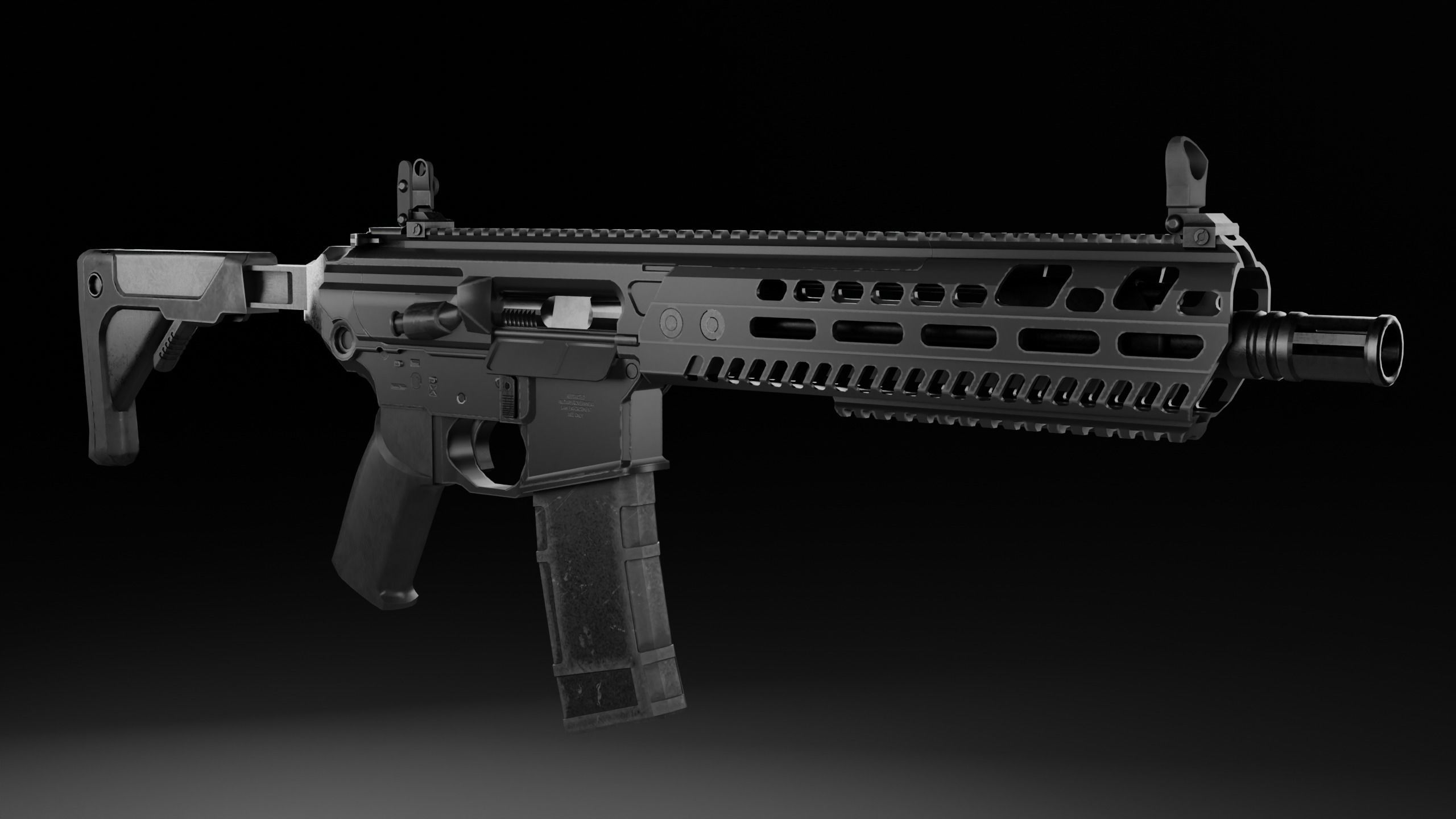 3D model Sig MCX VR / AR / low-poly | CGTrader