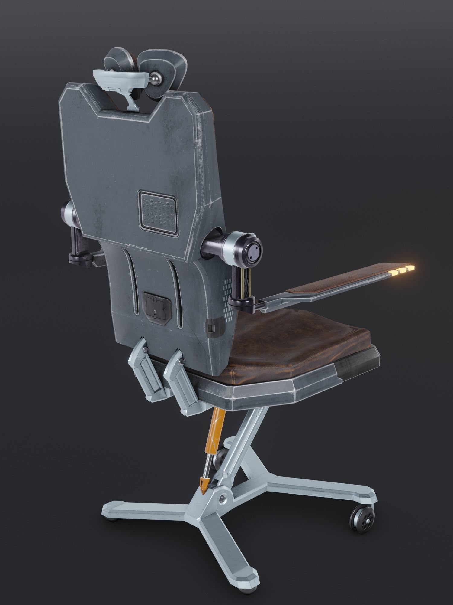 3D model SciFi Furniture - Office Chair VR / AR / low-poly | CGTrader